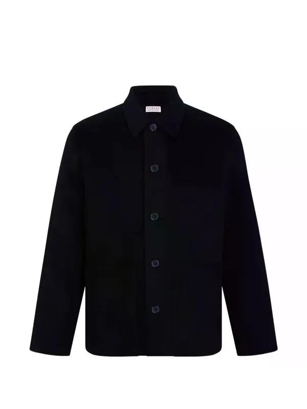 FURSAC Slim Cut Wool Coat With Patch Pockets