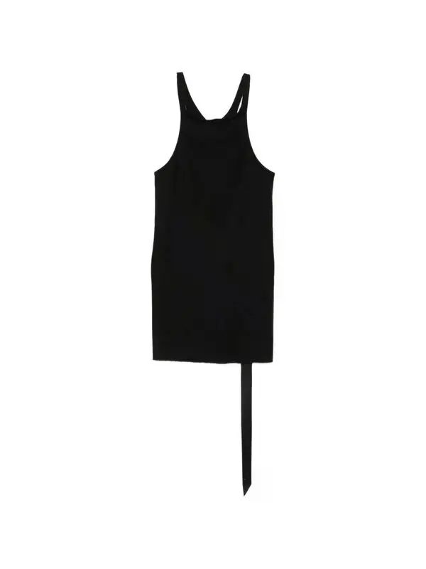 Rick Owens Sleeveless Scoop Neck Ribbed Knit Top