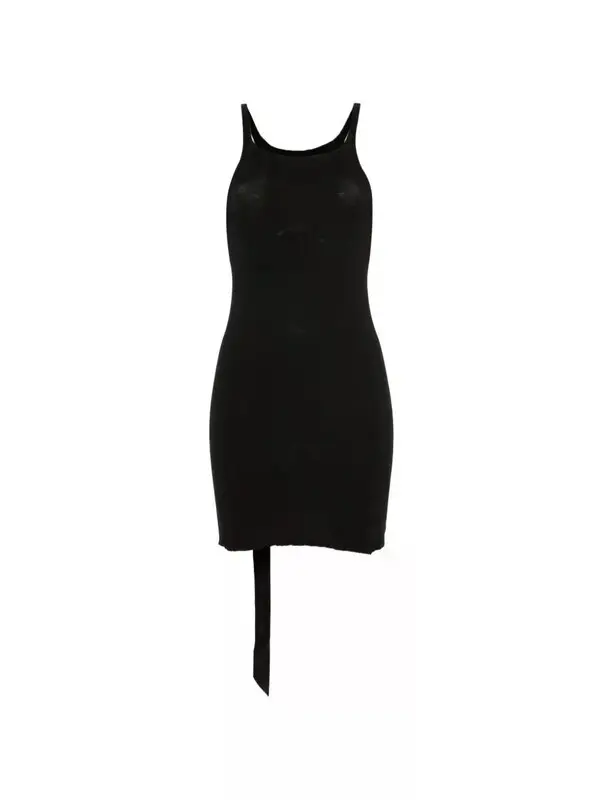 Rick Owens Racerback Ribbed-knit Top - Black