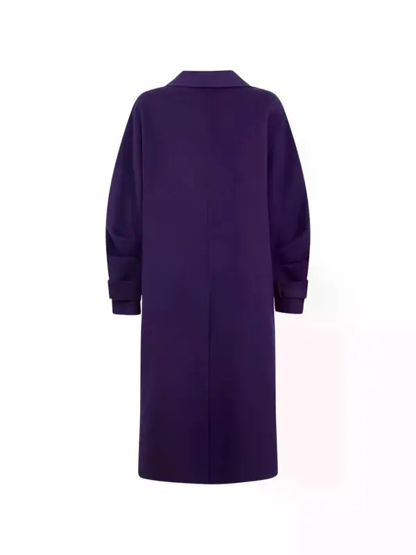 Alberta Ferretti Button-up Wide-sleeve Coat