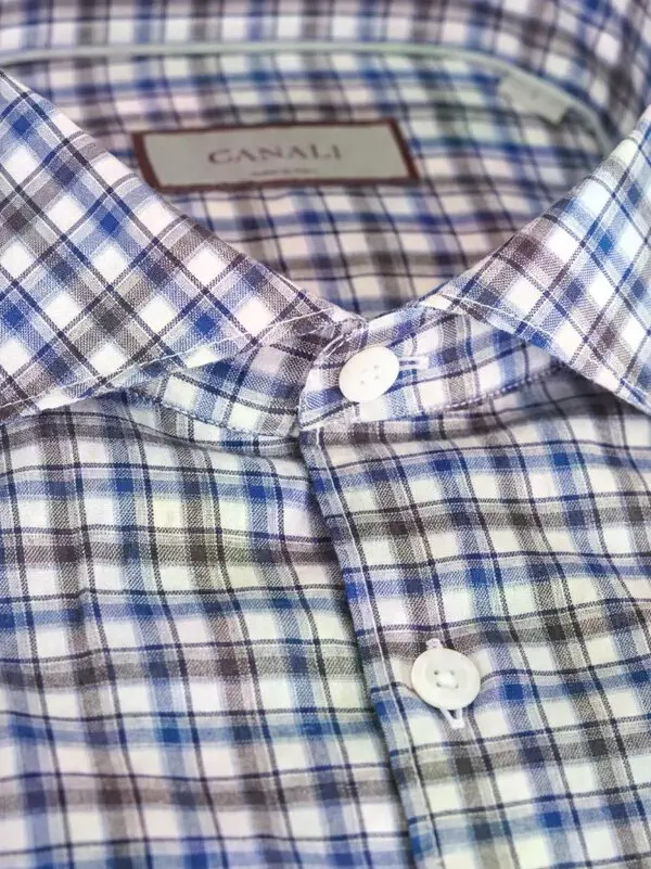 Canali Check-pattern Shirt