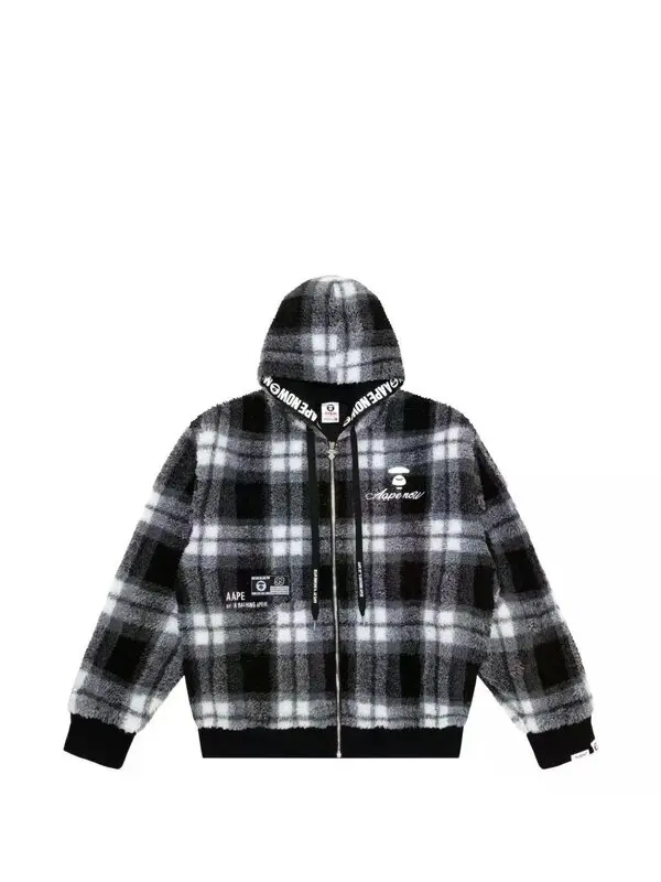 AAPE BY *A BATHING APE Plaid Zip-up Hoodie