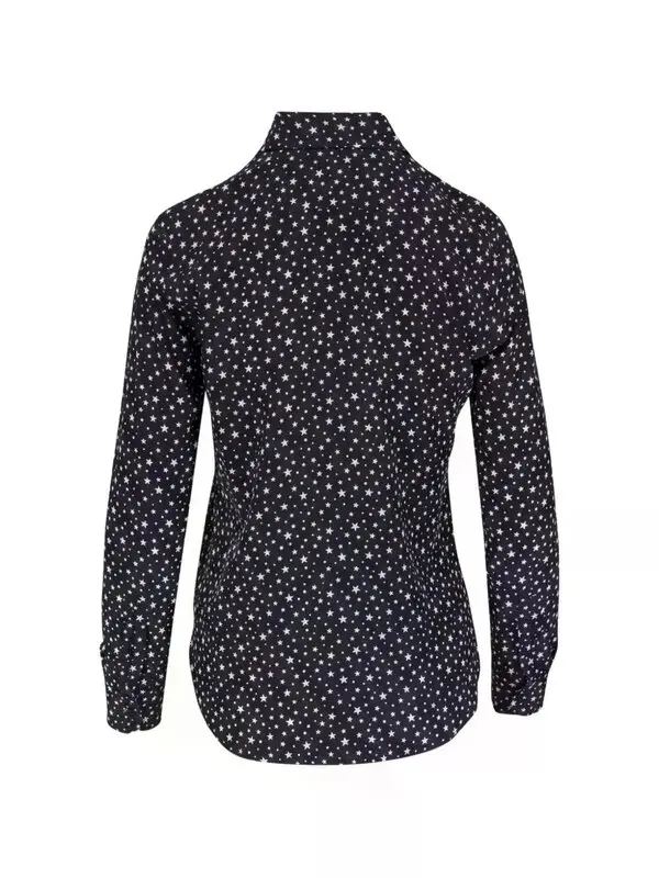 NILI LOTAN Gaia Star-print Long-sleeve Shirt