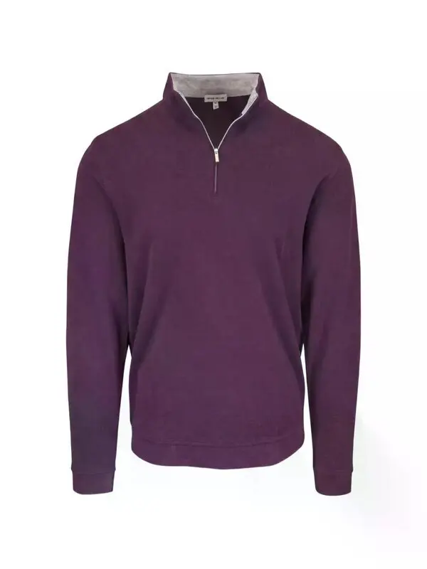 Peter Millar Quarter-zip Sweater - Purple