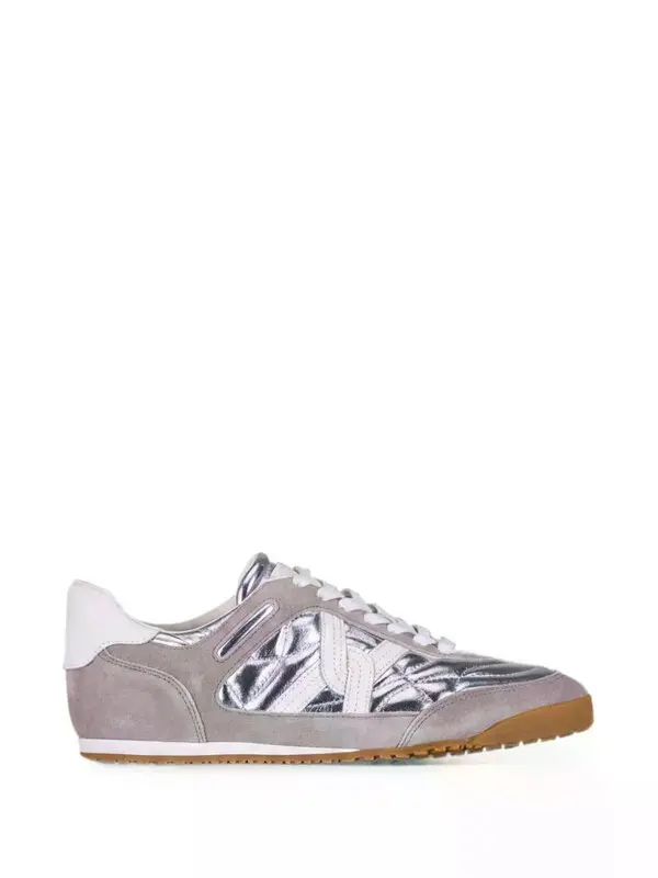 Veronica Beard Natalia Metallic Effect Quilted Sneakers - Neutrals