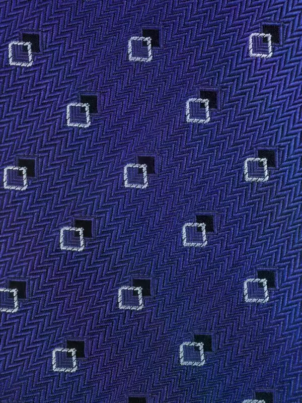 Brioni Geometric-pattern Silk Tie