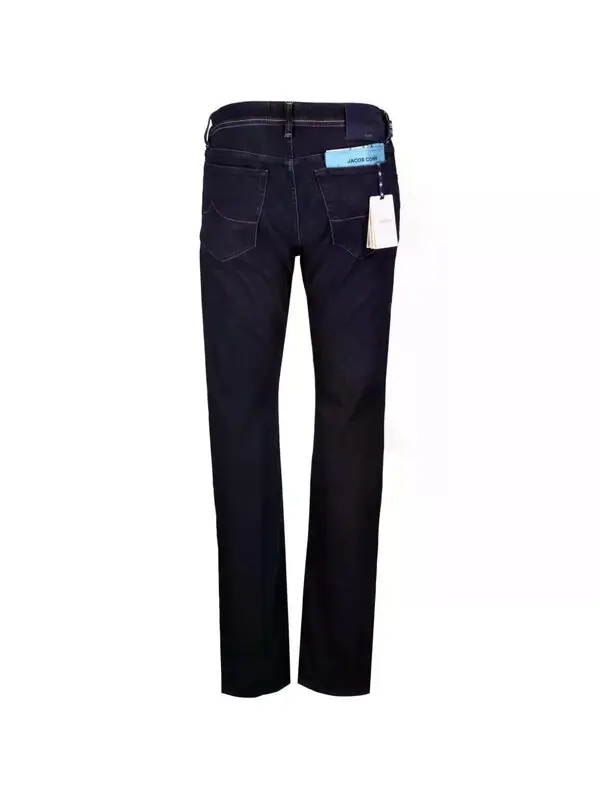 Jacob Cohen Contrast-stitch Logo-patch Jeans