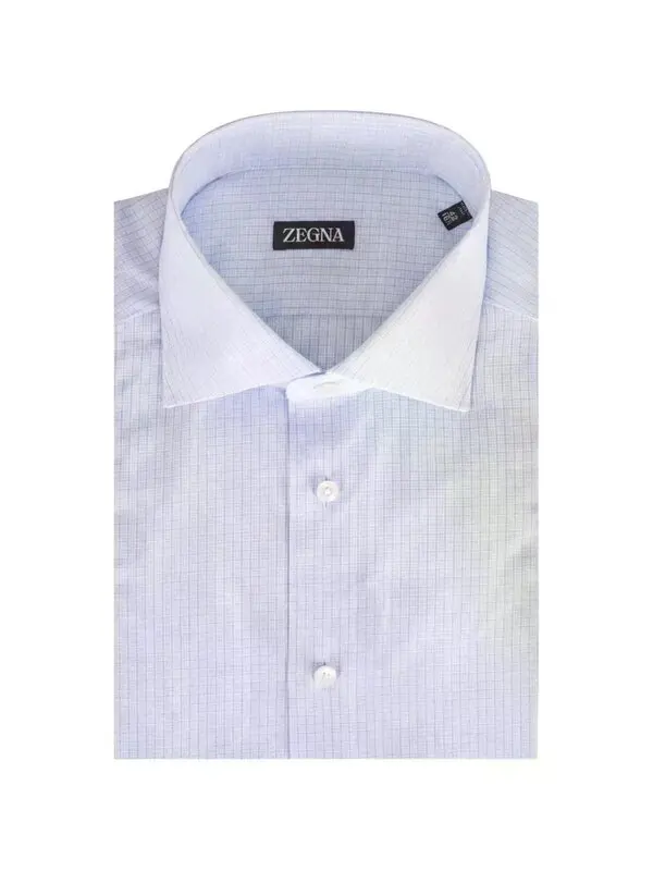 Zegna Check-pattern Long-sleeve Shirt