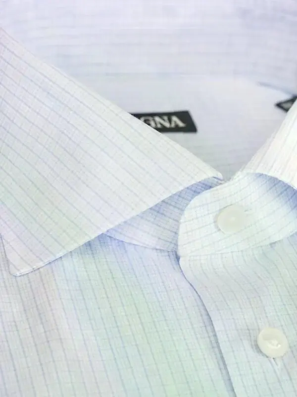 Zegna Check-pattern Long-sleeve Shirt
