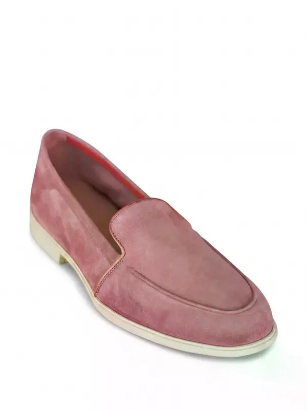 Santoni Suede Loafers - Pink