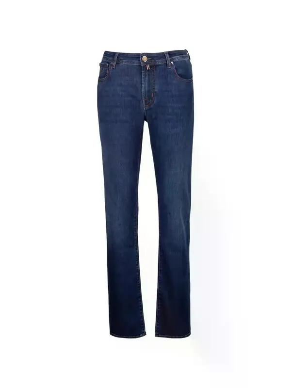 Jacob Cohen Slim-fit Contrast-stitch Jeans