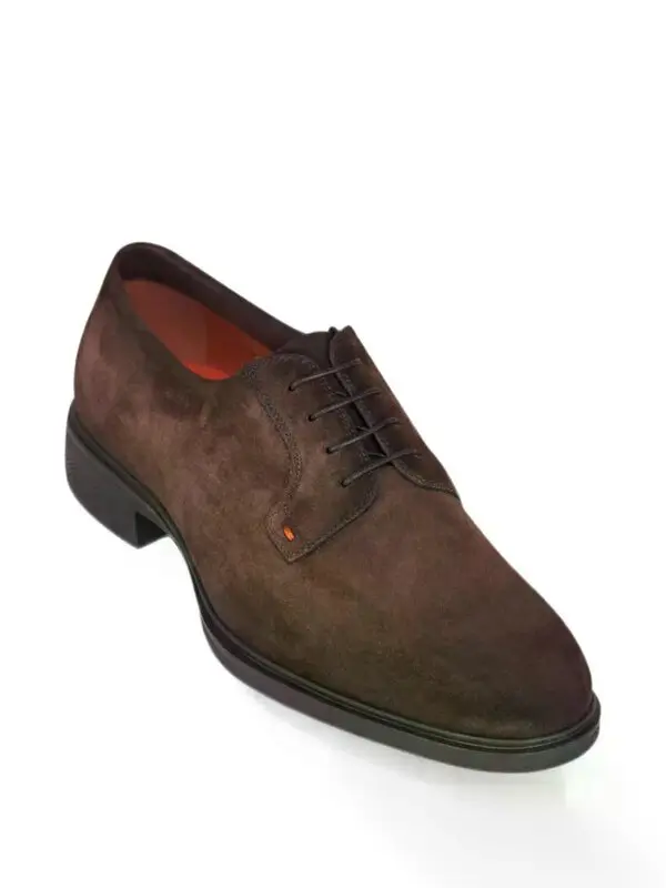 Santoni Easy Derby Suede Shoes