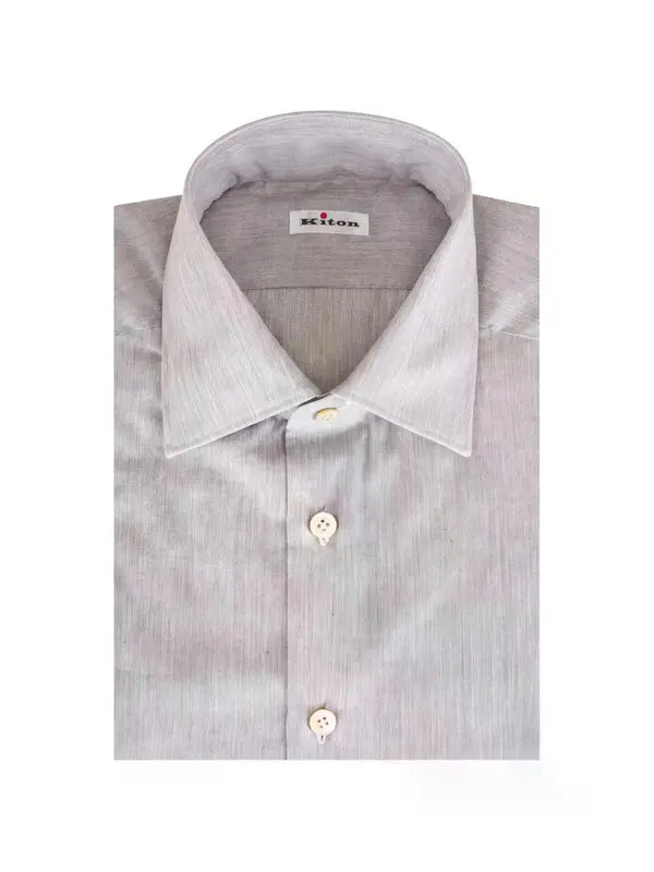 Kiton Herringbone-weave Shirt