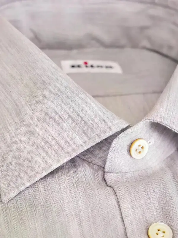 Kiton Herringbone-weave Shirt