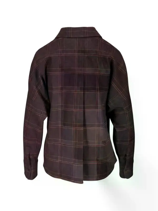 Akris Check Pattern V-neck Blouse