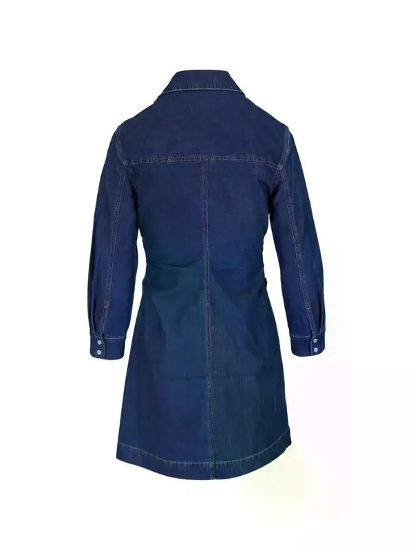 Veronica Beard Ruched Denim Mini Dress