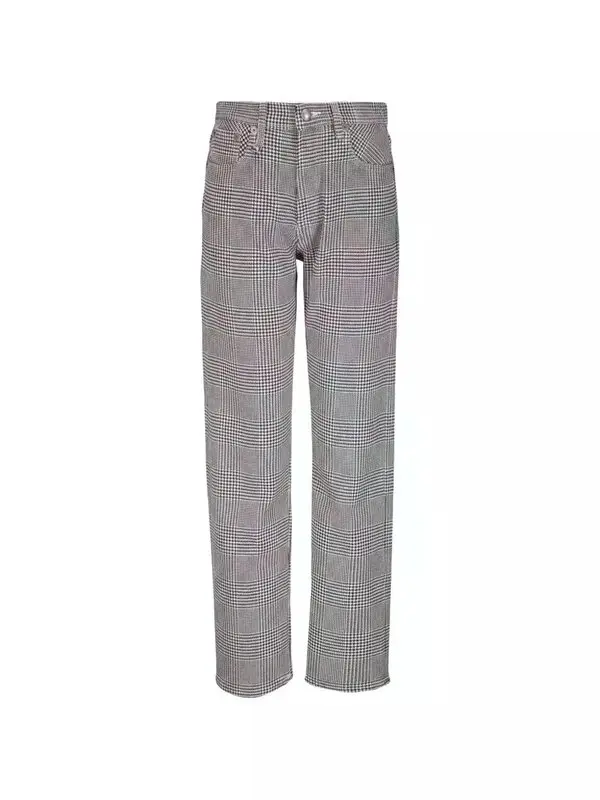 R13 Prince Of Wales Check Jeans