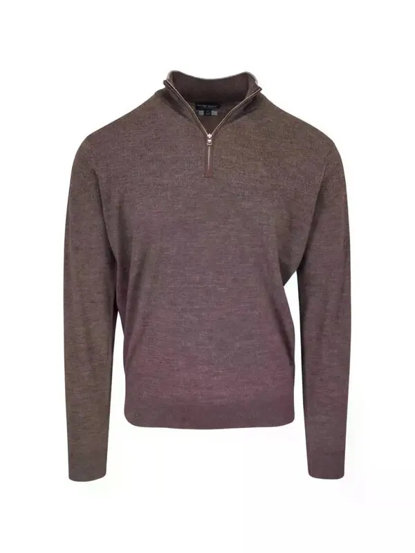 Peter Millar Quarter-zip Sweater - Brown