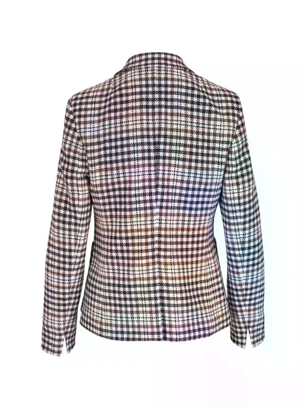 Akris Houndstooth Pattern Tailored Blazer