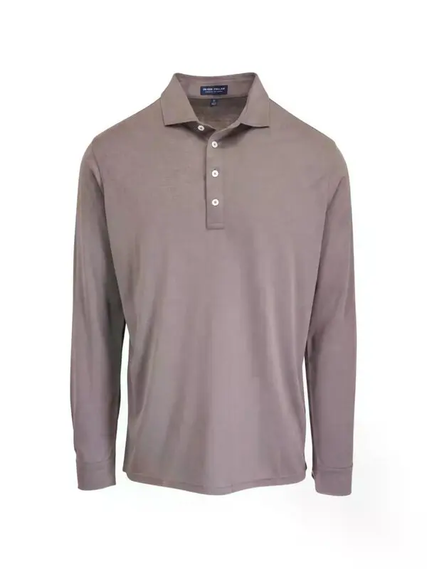 Peter Millar Long-sleeve Polo Shirt - Grey