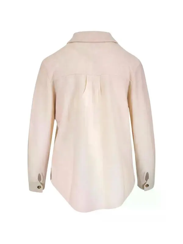 Kinross Cashmere Button-up Patch-pocket Overshirt - Neutrals