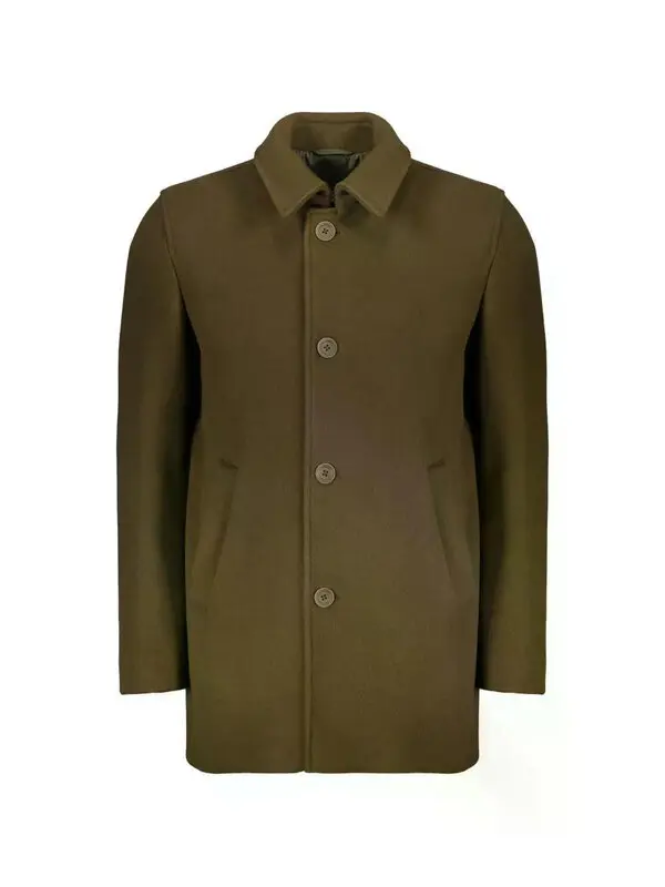 Herno Button-fastening Spread-collar Coat