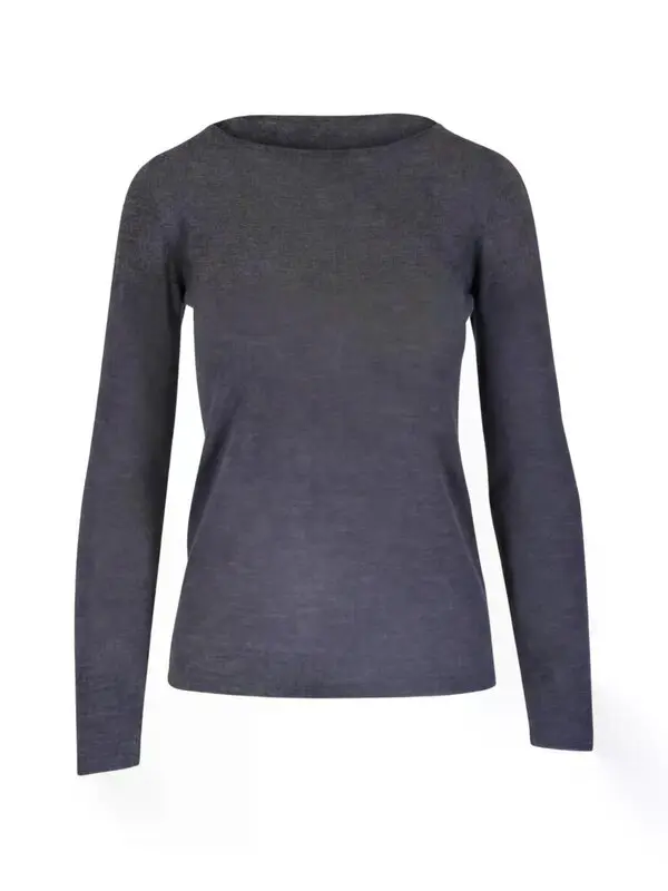 Brunello Cucinelli Fine-knit Cashmere Boat-neck Sweater - Grey