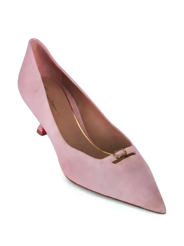 Santoni Sabine Suede Pointed-toe Pumps