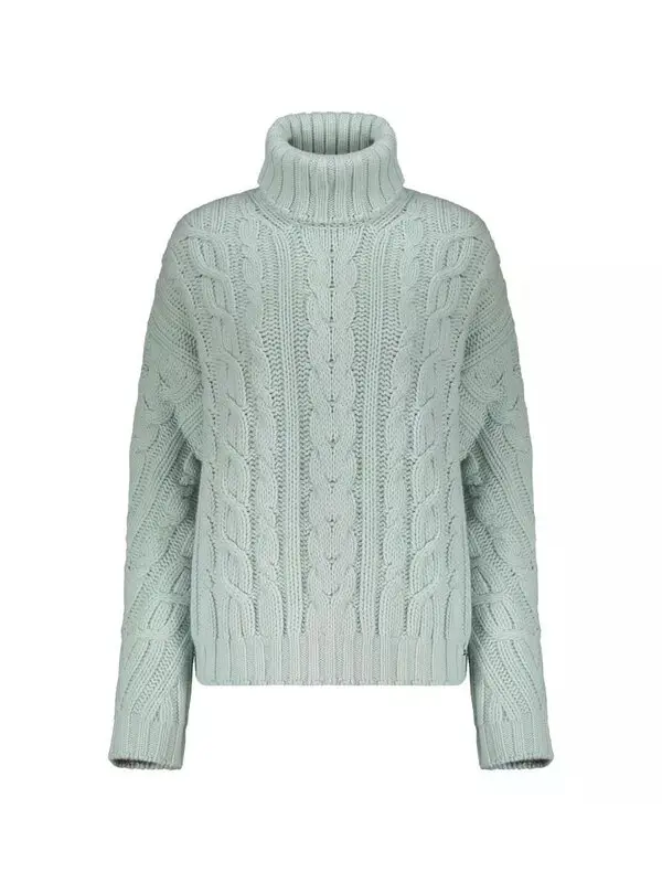 Herno Cable-knit Roll-neck Sweater