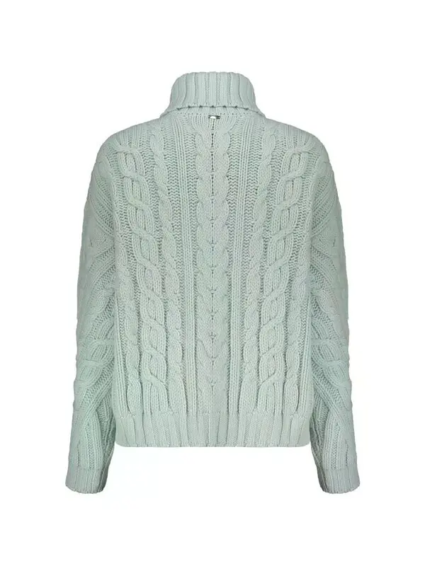 Herno Cable-knit Roll-neck Sweater