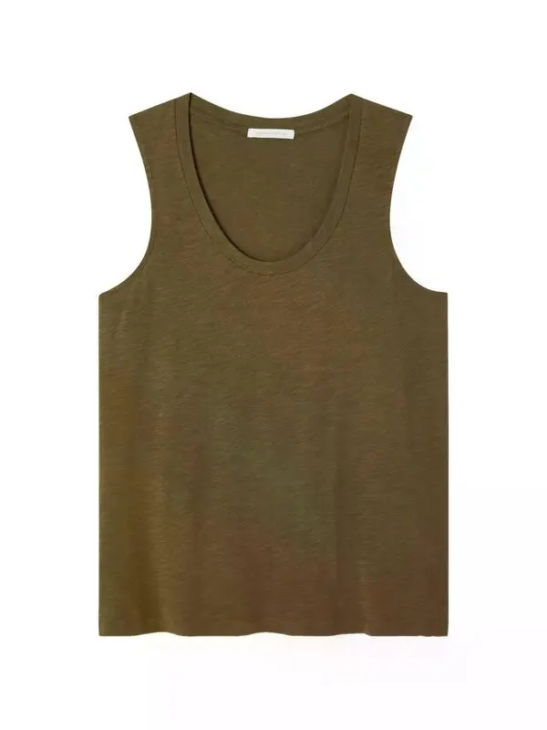 American Vintage Jacksonville Slub-jersey Tank Top - Green