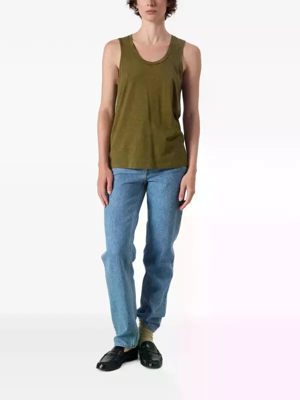 American Vintage Jacksonville Slub-jersey Tank Top - Green