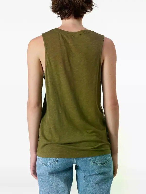 American Vintage Jacksonville Slub-jersey Tank Top - Green