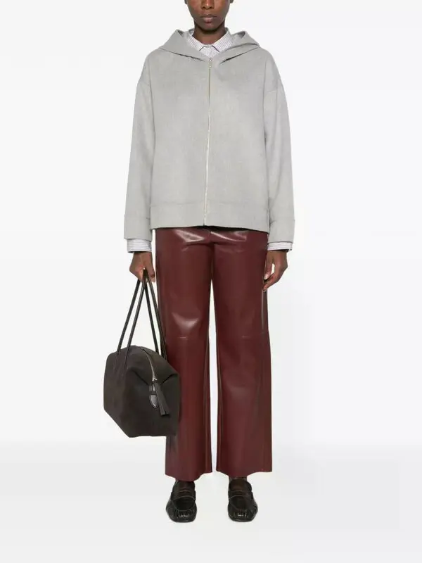 Max Mara Hooded Zip-up Jacket