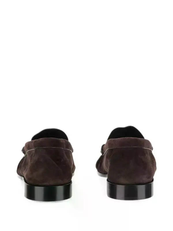 Saint Laurent Le Loafers Supple Suede Moc Toe