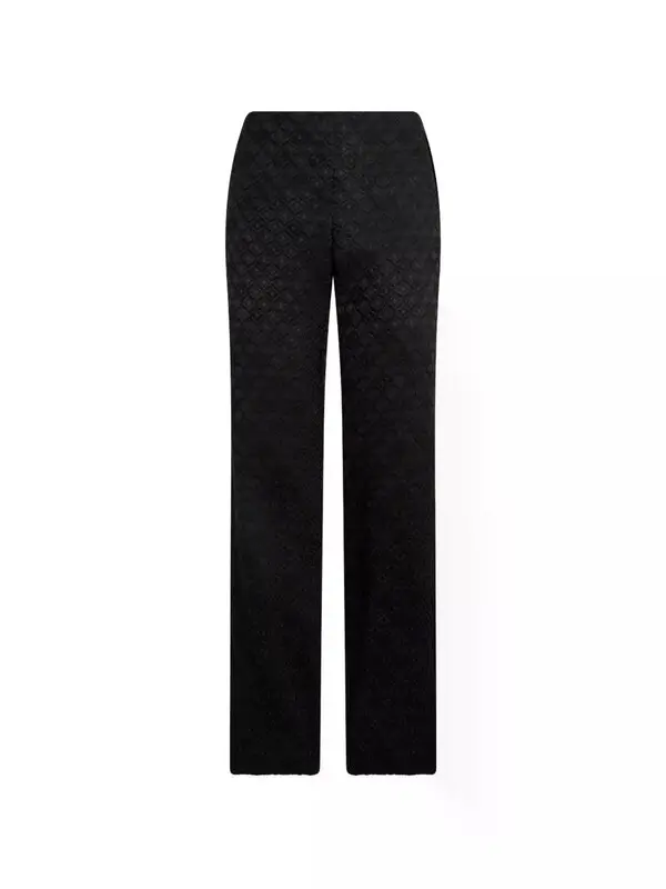 Alberta Ferretti Jacquard Pattern Straight-leg Trousers