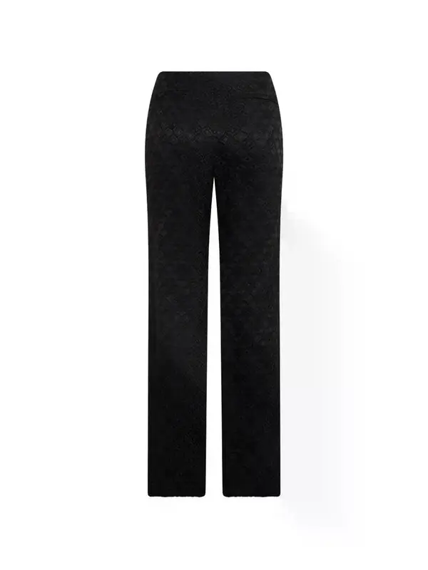 Alberta Ferretti Jacquard Pattern Straight-leg Trousers