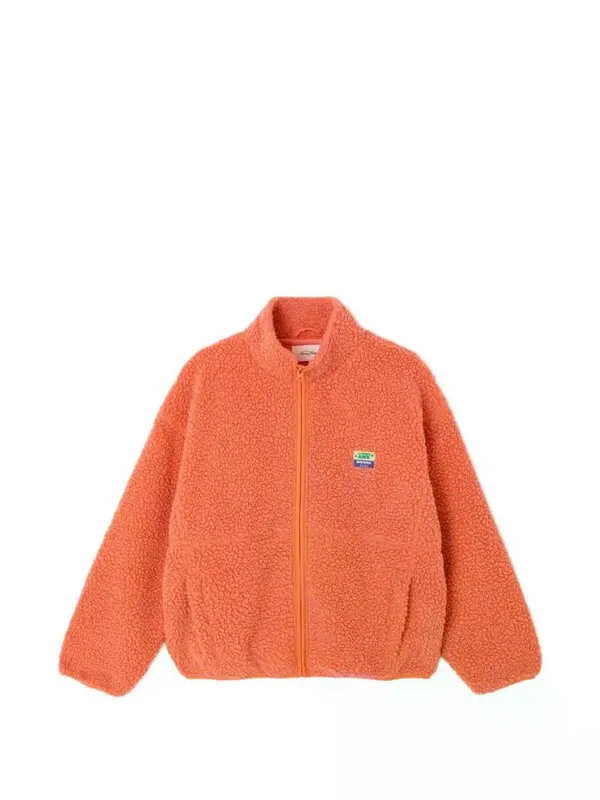 American Vintage Shearling-effect Zip-up Jacket - Orange