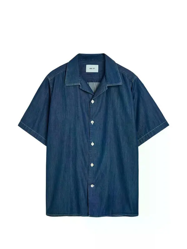 Nn07 Julio Short-sleeve Denim Shirt