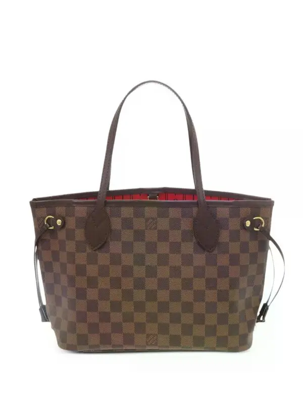 LOUIS VUITTON Damier Ebene Neverfull Pm Tote Bag - Brown