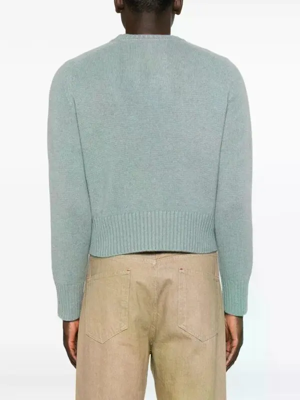 Extreme Cashmere Ribbed-knit Crew-neck Sweater
