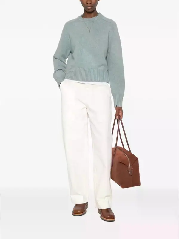 Extreme Cashmere Ribbed-knit Crew-neck Sweater