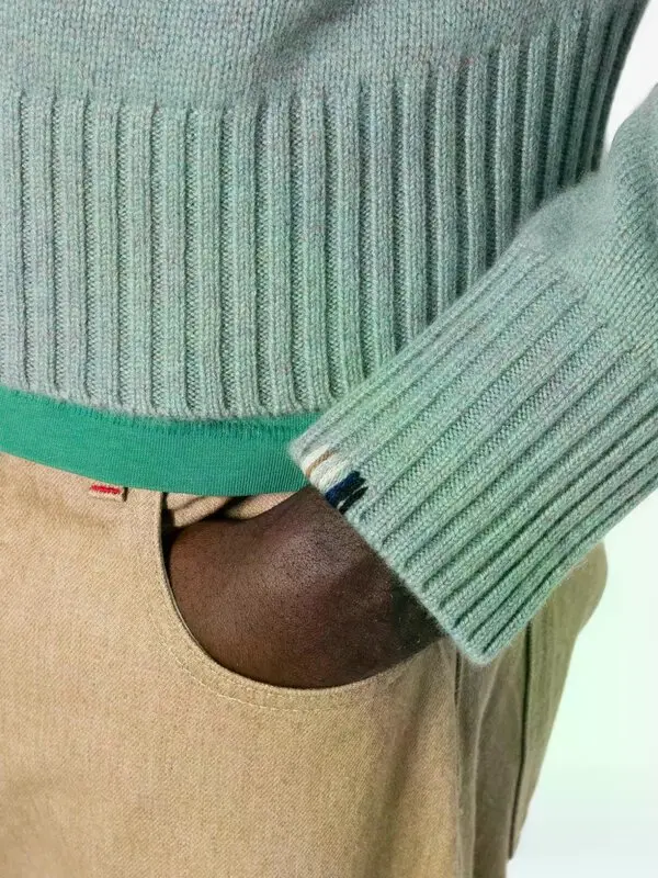 Extreme Cashmere Ribbed-knit Crew-neck Sweater
