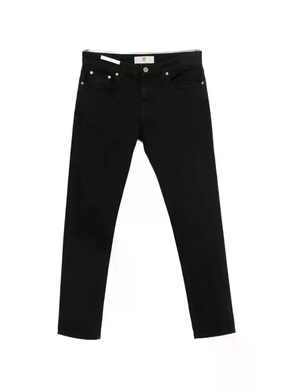 PT TORINO Logo Patch Jeans - Black