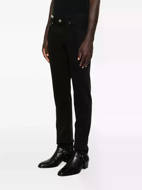 PT TORINO Logo Patch Jeans - Black