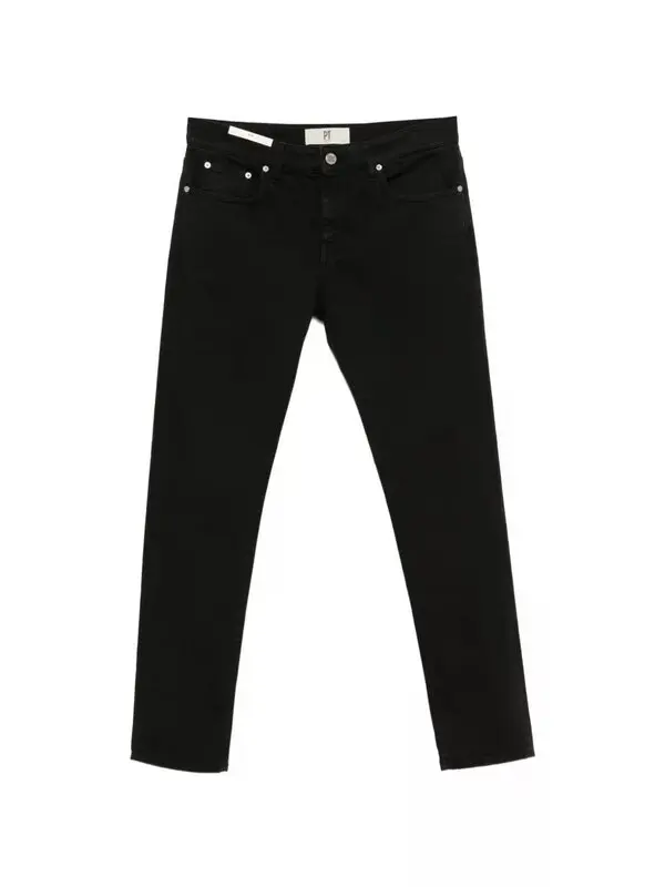 PT TORINO Logo Patch Jeans - Black