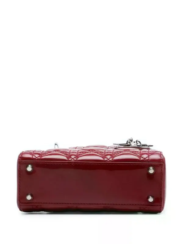 Dior 2014 Mini Patent Cannage Lady Satchel