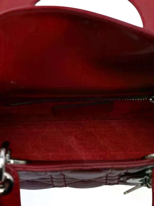 Dior 2014 Mini Patent Cannage Lady Satchel