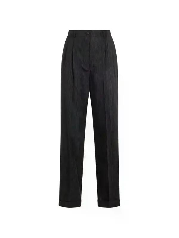 Alberta Ferretti Moiré-effect Tailored Trousers