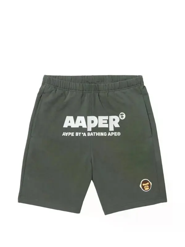AAPE BY *A BATHING APE Aaper Alfa Patch Sweat Shorts - Grey